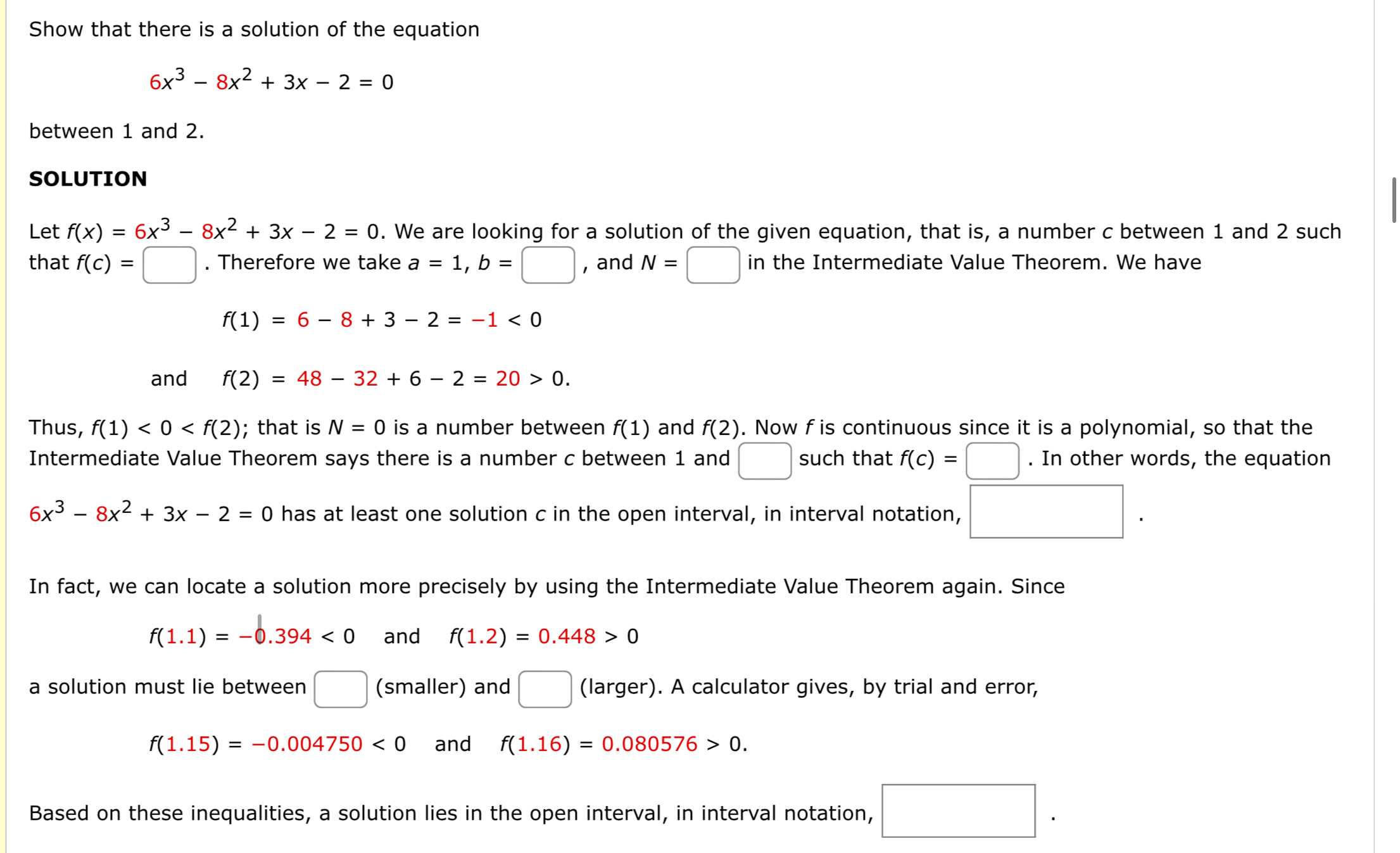Solved Show that there is a solution of the | Chegg.com