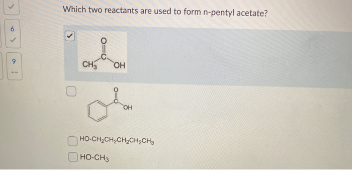 Solved Which two reactants are used to form n-pentyl | Chegg.com