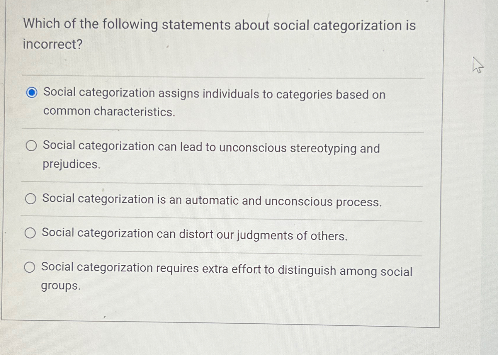 Solved Which of the following statements about social | Chegg.com
