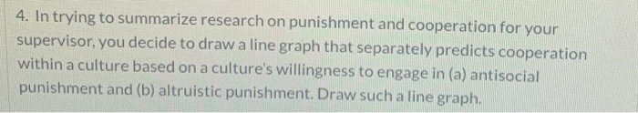 4. In trying to summarize research on punishment and | Chegg.com