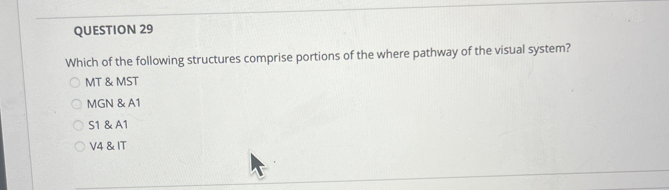 Solved QUESTION 29Which of the following structures comprise | Chegg.com