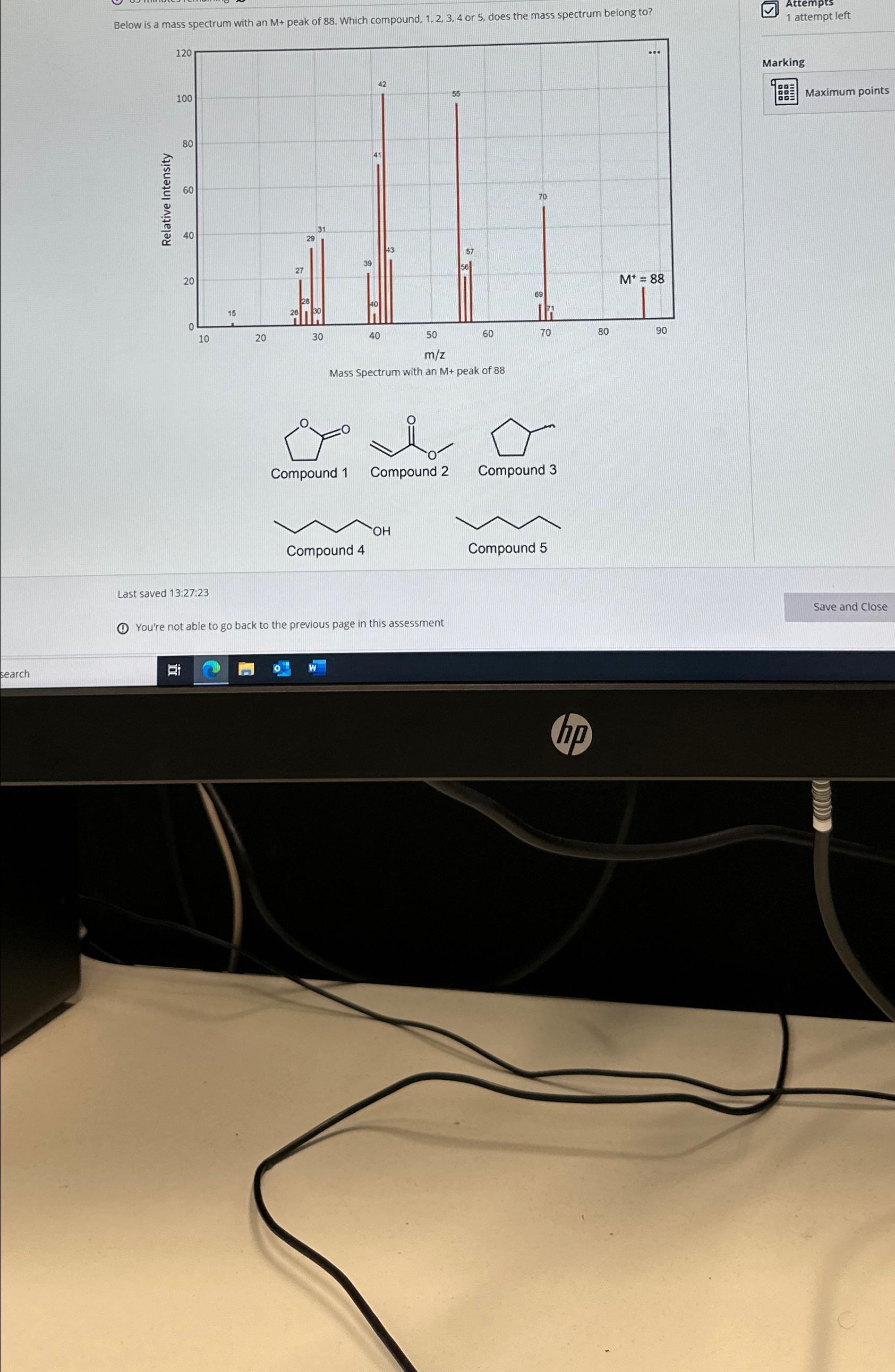 Solved Mass soectrum beling to | Chegg.com Solved Mass soectrum beling to | Chegg.com