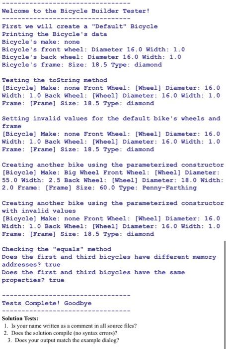 Solved Objective: Practice object-oriented principles by | Chegg.com