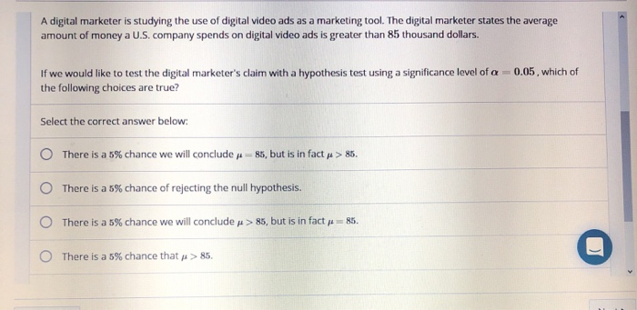 Solved A digital marketer is studying the use of digital | Chegg.com Solved A digital marketer is studying the use of digital | Chegg.com