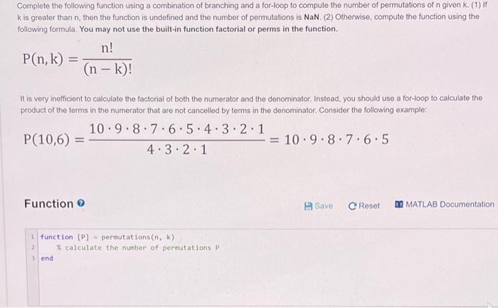 Solved Complete the following function using a combination | Chegg.com