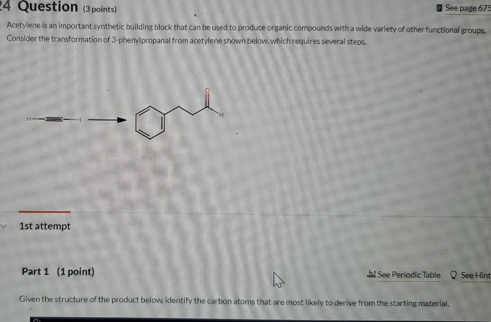 Solved Acetylene is an important synthetic building block | Chegg.com