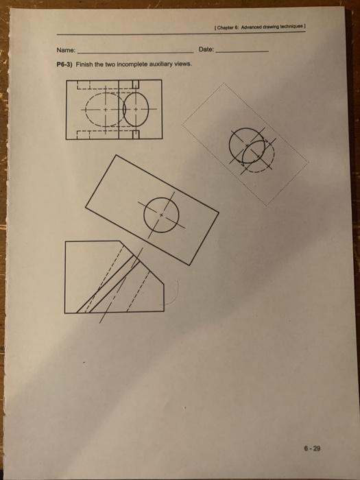 Solved Chapter 6: Advanced drwing techniques Name: Date: | Chegg.com