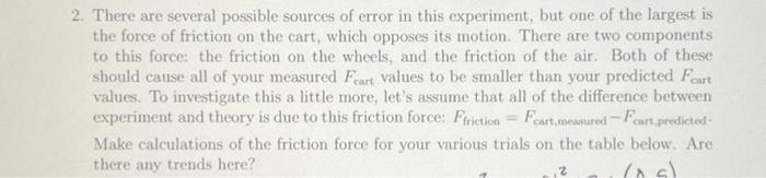 2. There are several possible sources of error in | Chegg.com