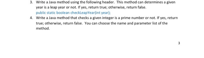 Solved 3 Write A Java Method Using The Following Header 3083