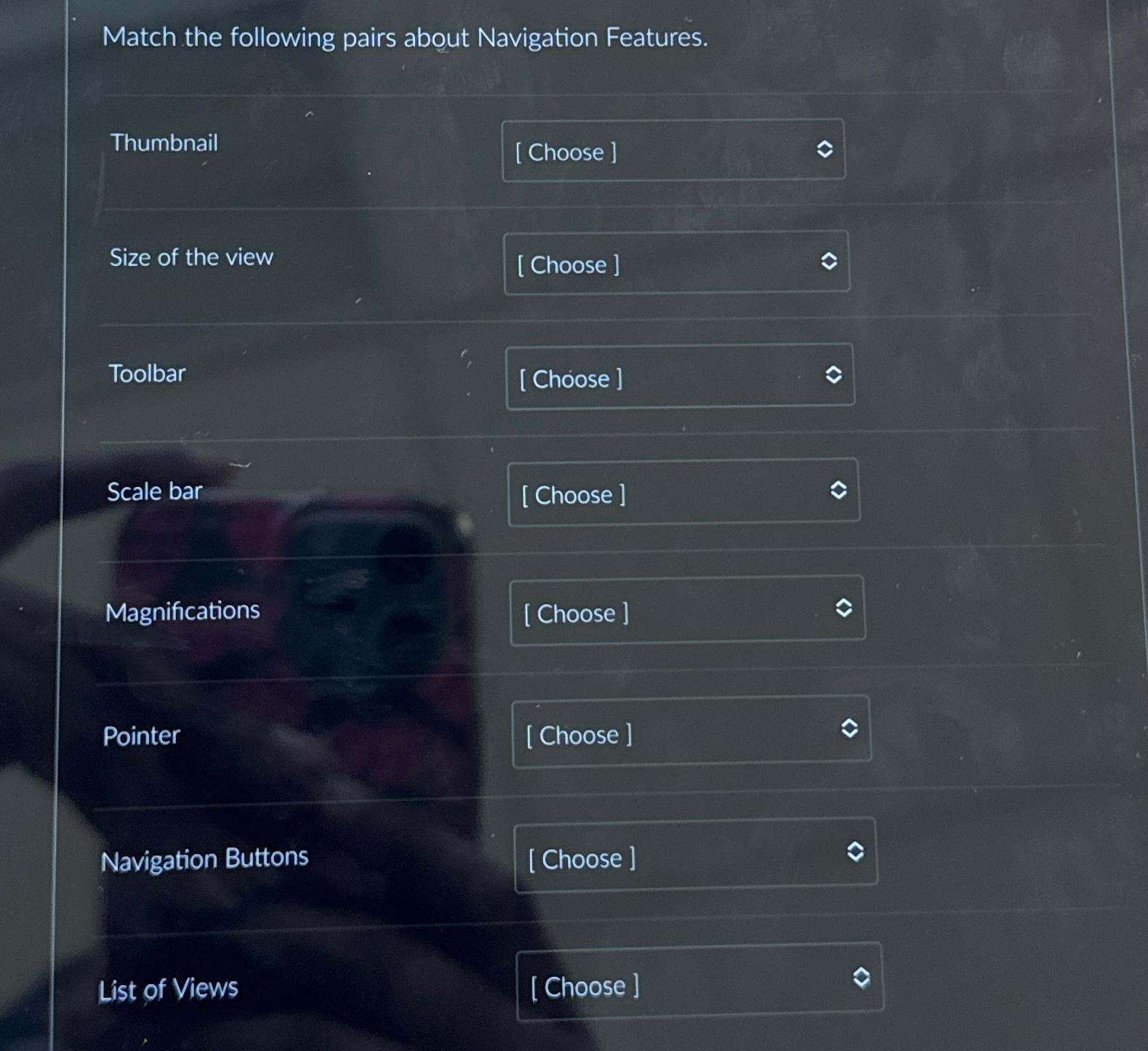 Solved Match the following pairs about Navigation | Chegg.com