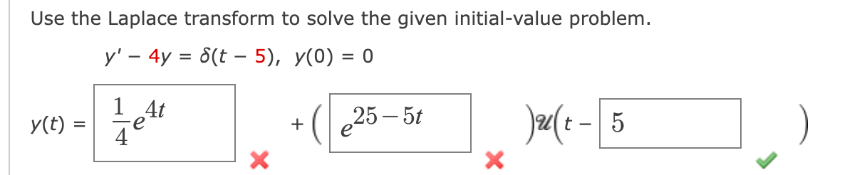 Solved Use the Laplace transform to solve the given | Chegg.com