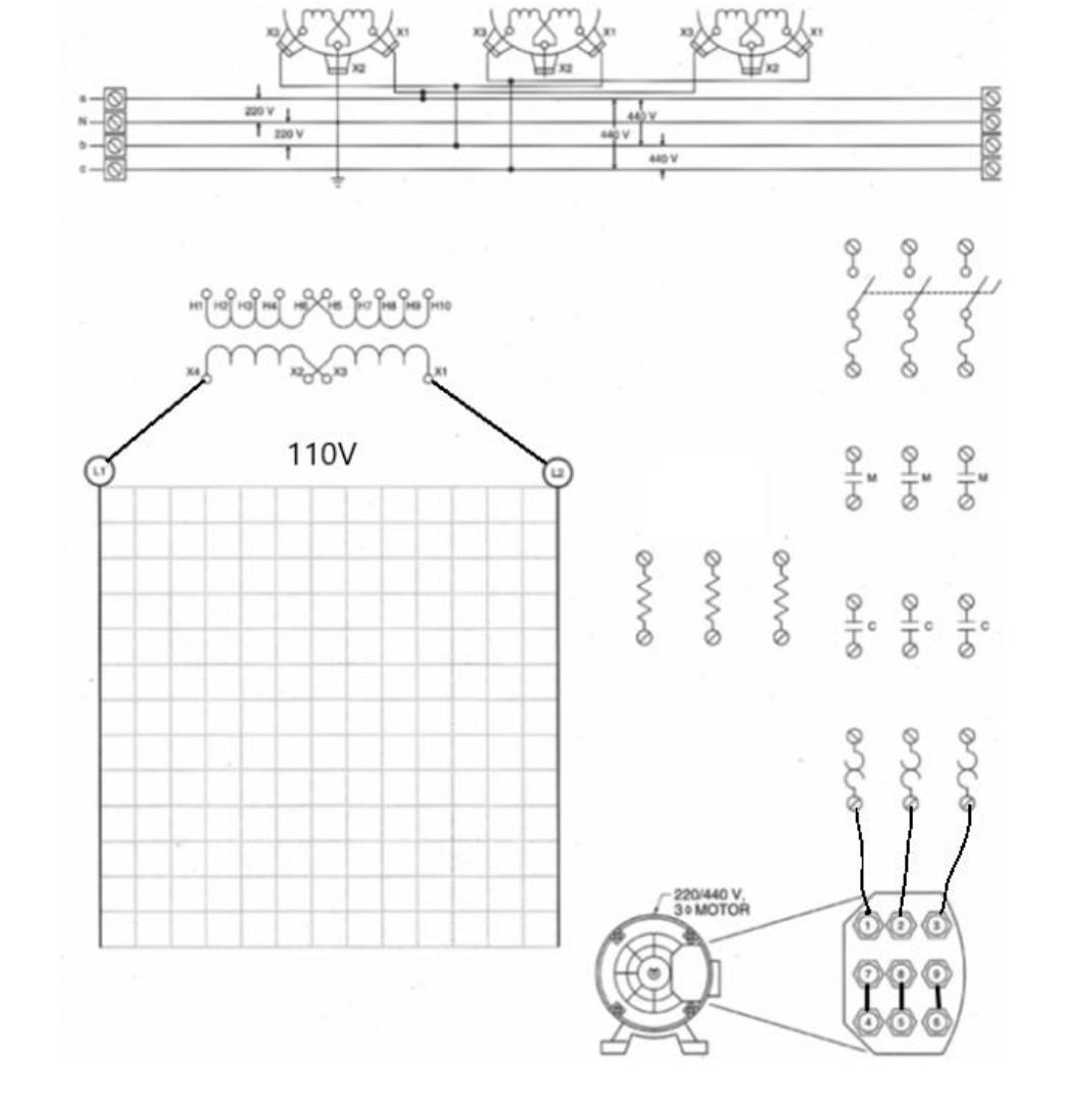 Solved Draw lines to connect the control transformer for the | Chegg.com
