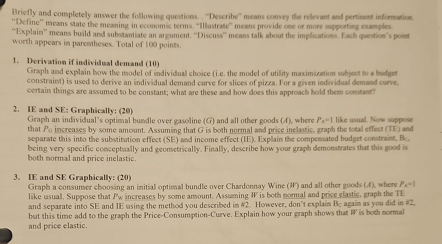 Solved Briefly and completely answer the following | Chegg.com