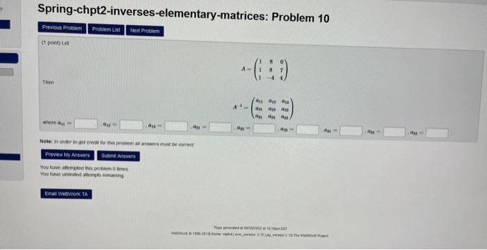 Solved Spring-chpt2-inverses-elementary-matrices: Problem 12 | Chegg.com