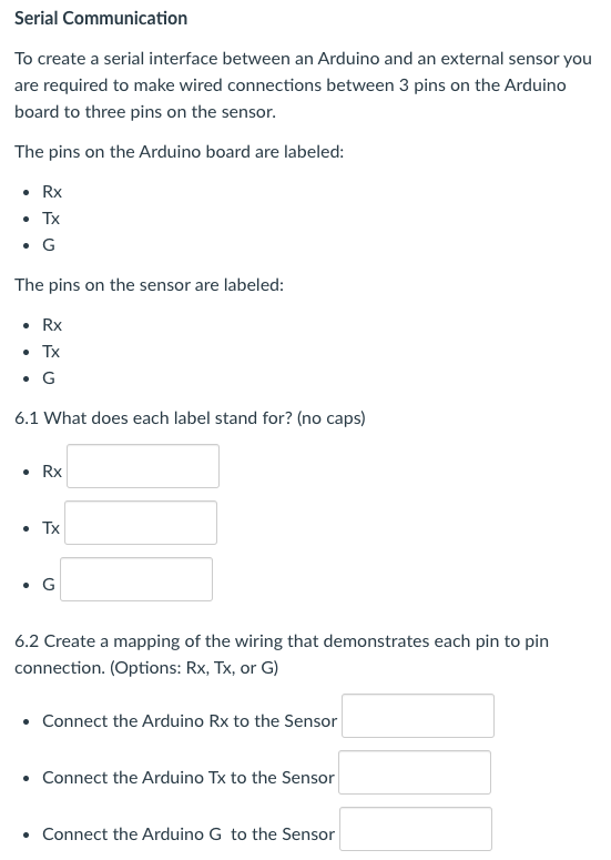 Solved Serial CommunicationTo create a serial interface | Chegg.com