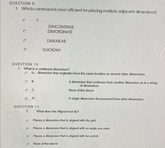Solved QUESTION 9 1. Which command is most efficient for | Chegg.com