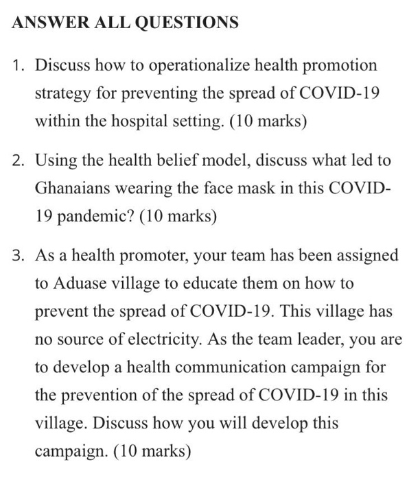 Solved ANSWER ALL QUESTIONS 1. Discuss how to operationalize | Chegg.com