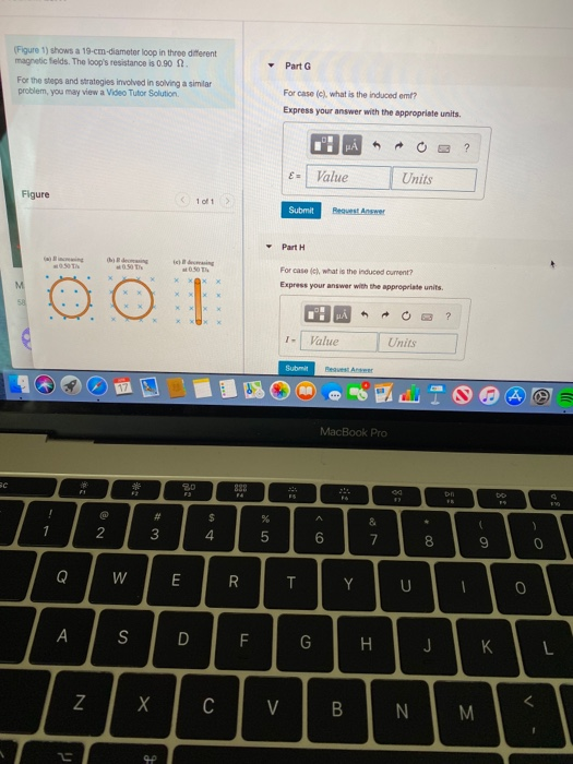Solved (Figure 1) shows a 19-cm-diameter loop in three | Chegg.com