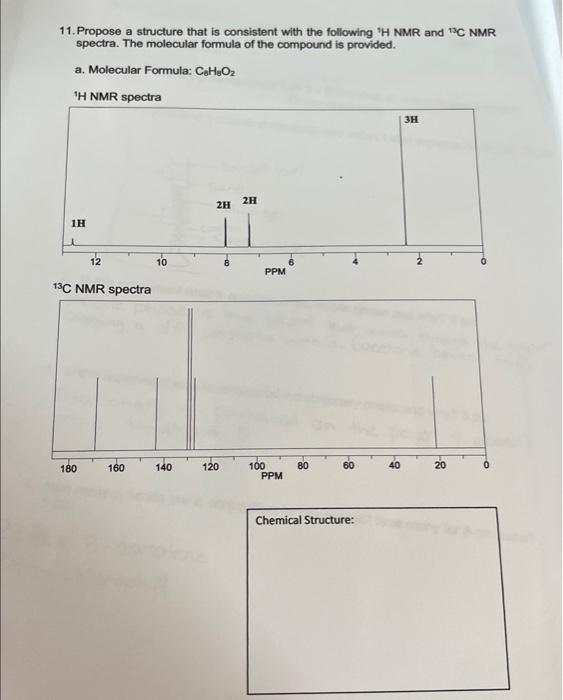 Solved 10. Propose a structure that is consistent with the | Chegg.com