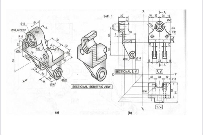 SECTIONAL ISOMETRIC VIEW (a) (b) | Chegg.com