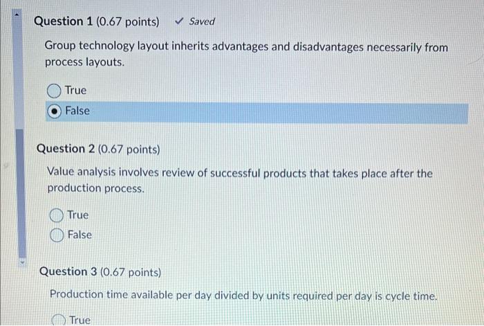 Solved Group technology layout inherits advantages and | Chegg.com