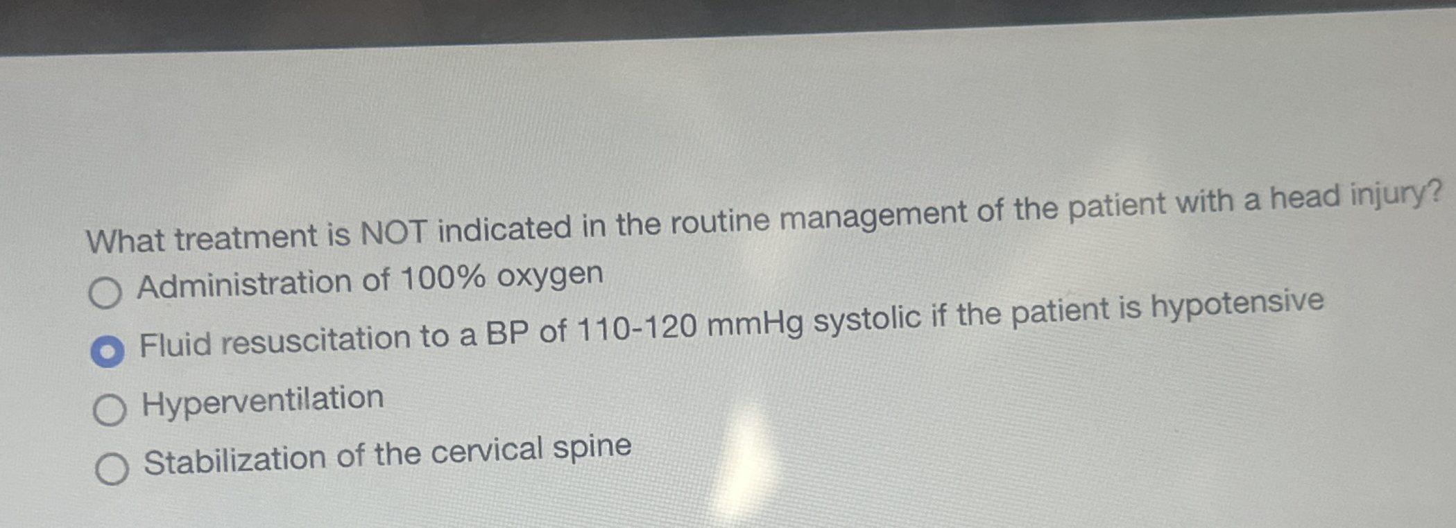 Solved What treatment is NOT indicated in the routine | Chegg.com