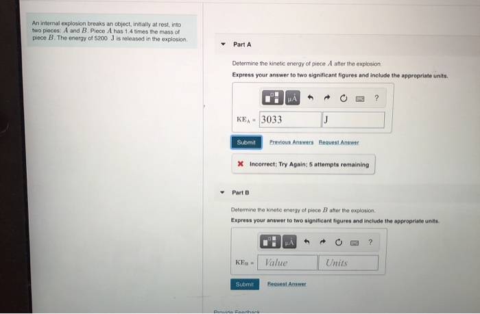 Solved An internal explosion breaks an object, initially at | Chegg.com