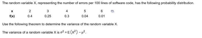 Solved The random variable X, representing the number of | Chegg.com