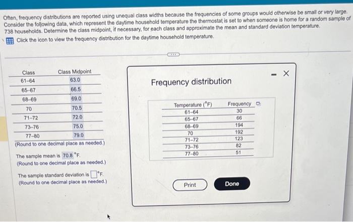 Solved Often, frequency distributions are reported using | Chegg.com
