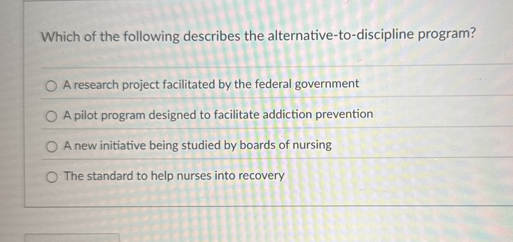 Solved Which of the following describes the | Chegg.com