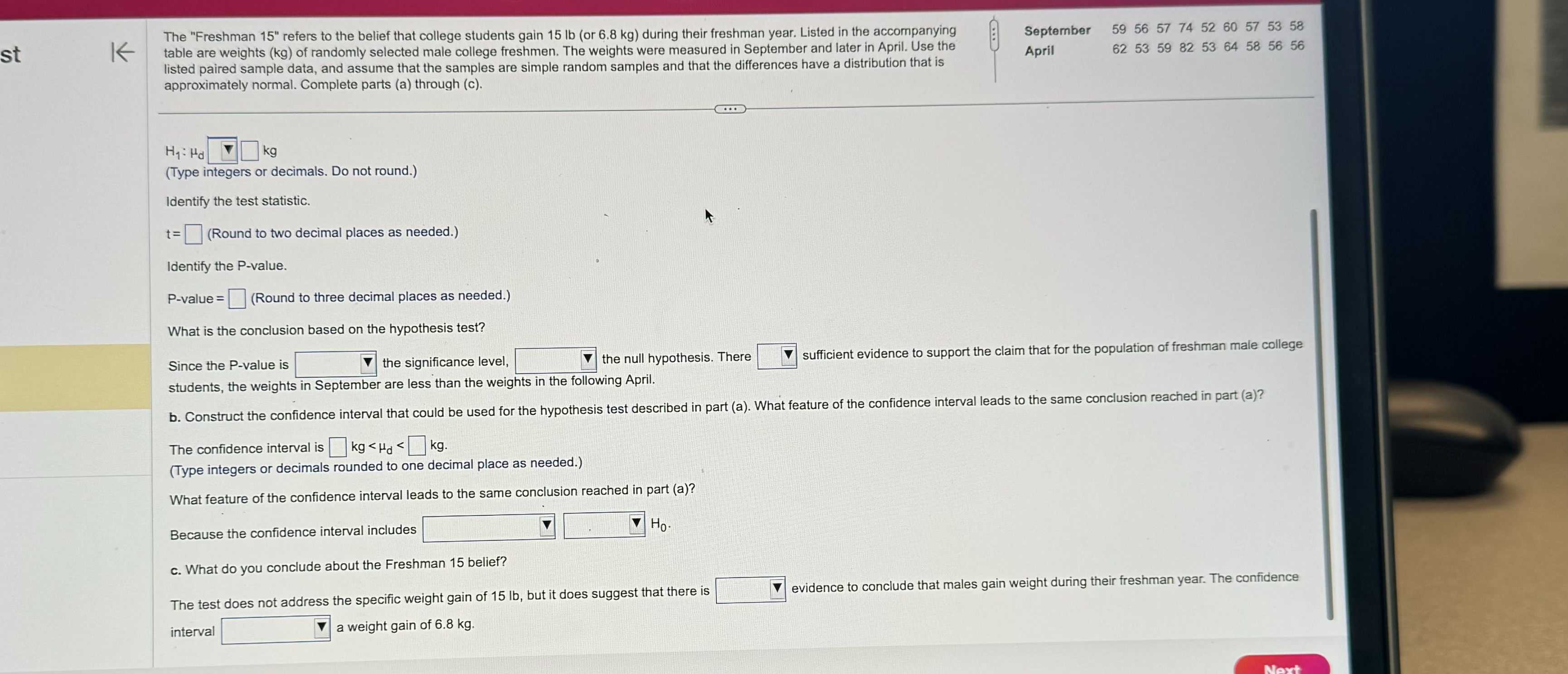 Solved The "Freshman 15 " ﻿refers to the belief that college | Chegg.com