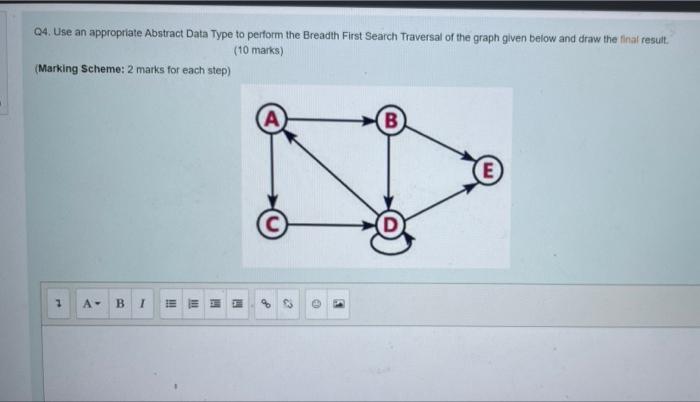 Solved 04. Use an appropriate Abstract Data Type to perform | Chegg.com