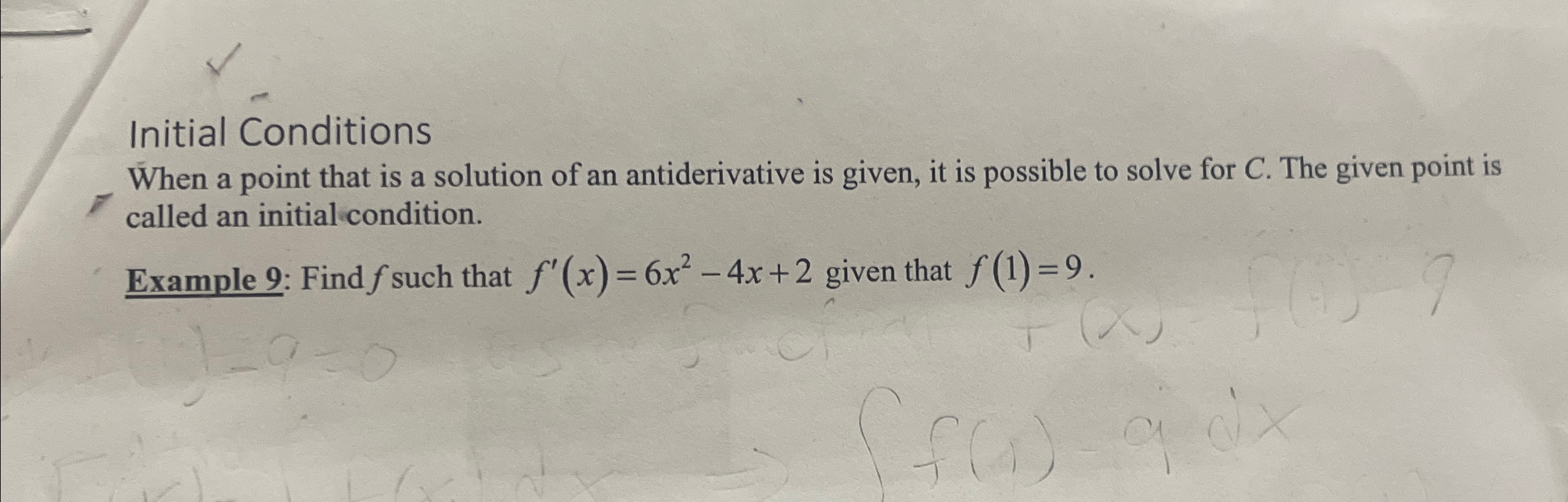 Solved Initial ConditionsWhen a point that is a solution of | Chegg.com