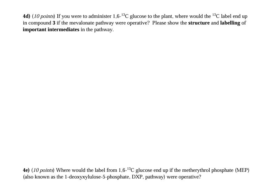 Solved 4d) (10 ﻿points) ﻿If you were to administer | Chegg.com