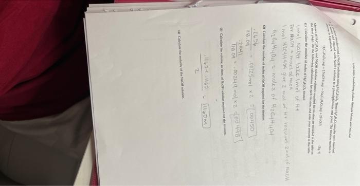 Solved a) cakulate the number of mita ef HK3H4O2 thited I | Chegg.com