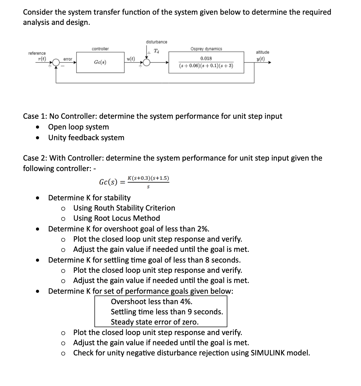 Consider the system transfer function of the system | Chegg.com