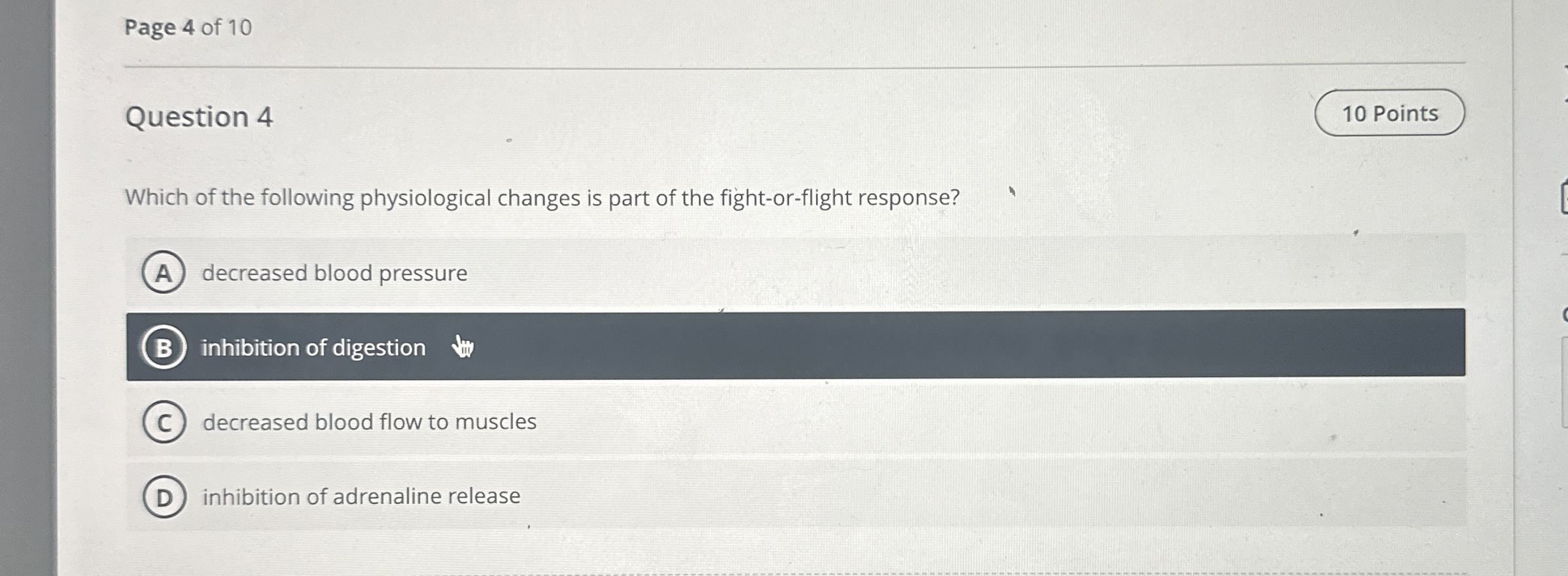 Solved Page 4 ﻿of 10Question 410 ﻿PointsWhich of the | Chegg.com