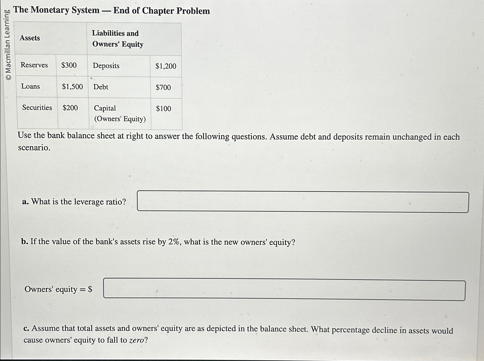 Solved \table[[Assets,\table[[Liabilities and],[Owners' | Chegg.com