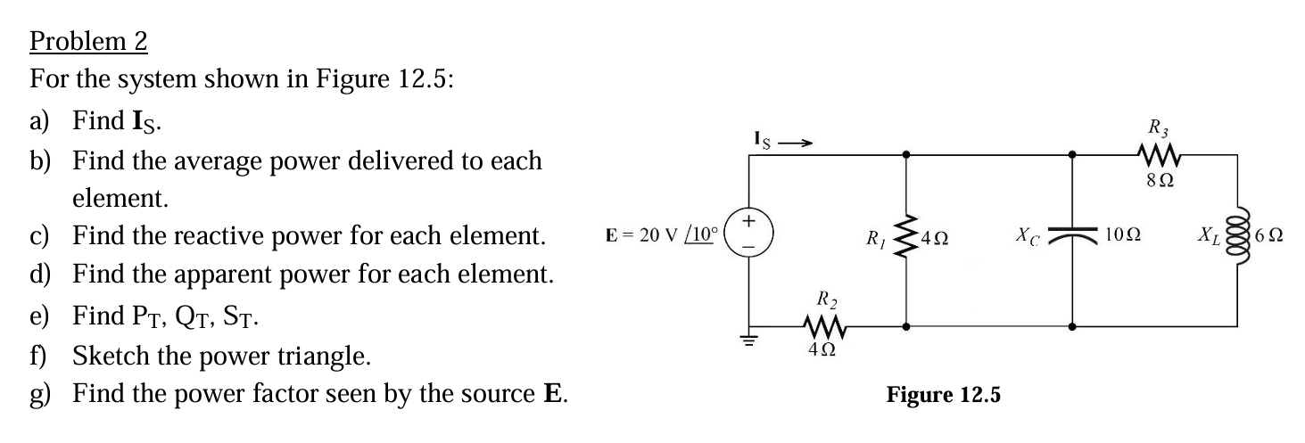Solved Problem 2For the system shown in Figure 12.5:a) ﻿Find | Chegg.com