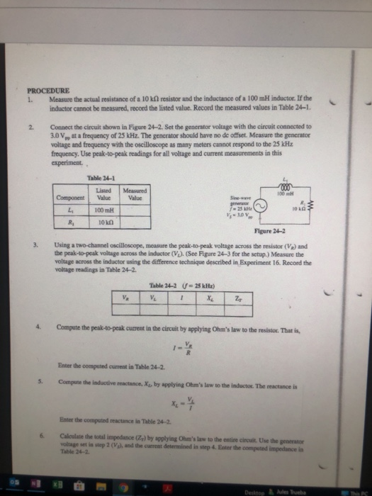 Series RL Circuits Name Date Class READING Floyd, | Chegg.com