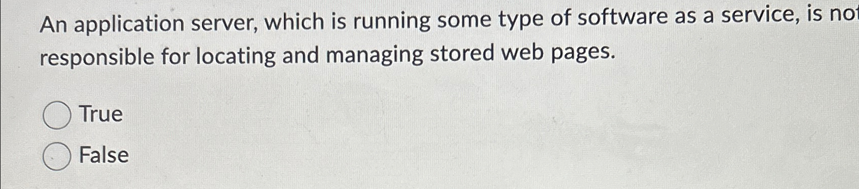 Solved An application server, which is running some type of | Chegg.com