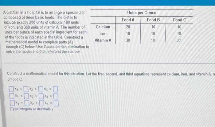Solved construct a mathematical model for this situation. | Chegg.com
