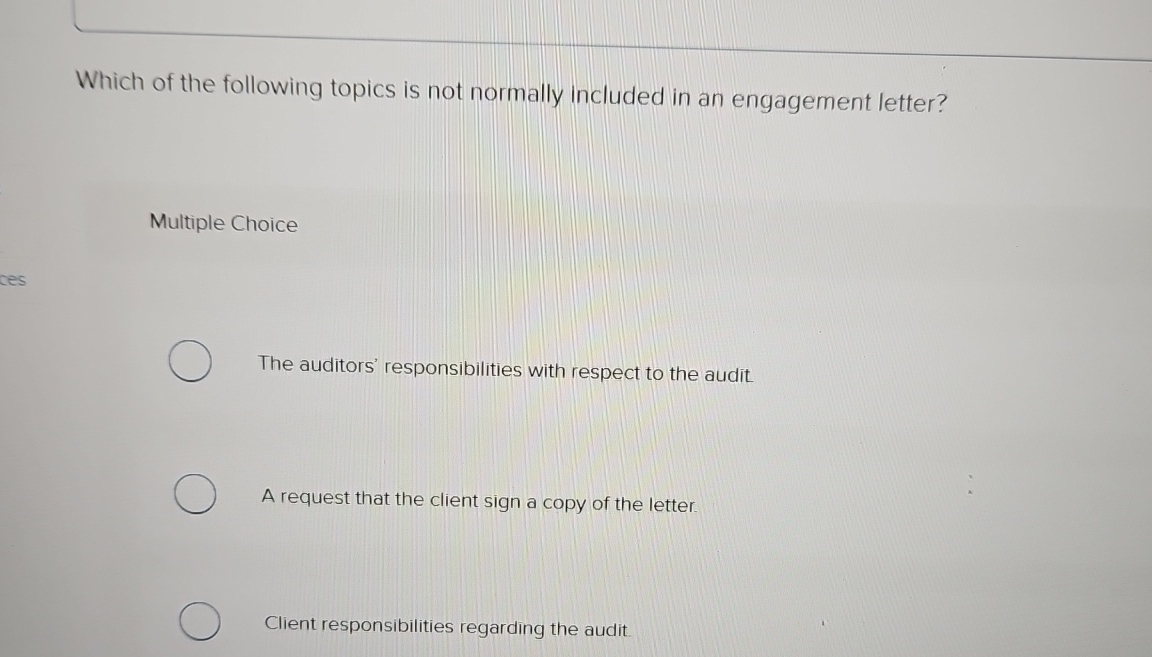 Solved Which of the following topics is not normally | Chegg.com