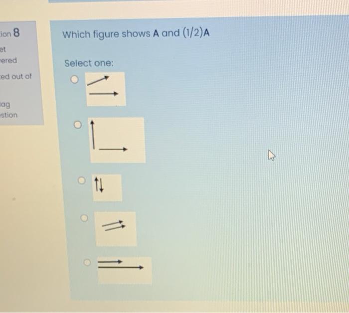Solved ion 8 Which figure shows A and (1/2) et wered Select | Chegg.com
