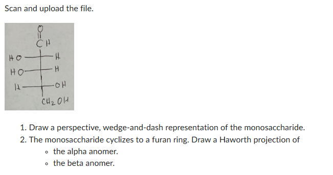 Solved Draw a perspective, wedge-and-dash representation of | Chegg.com