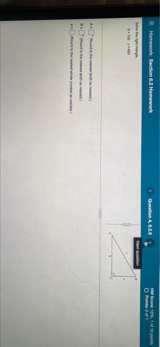 Solved 3 Homework Section 6 2 Homework Question 4 6 2 9 Hw