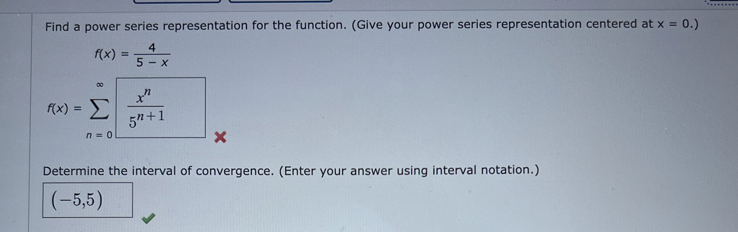 Solved Find a power series representation for the function. | Chegg.com