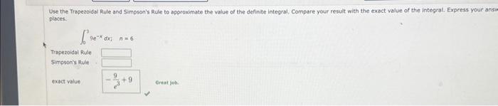 Solved Use the Trapezoidal Rule and Simpson's Rule to | Chegg.com