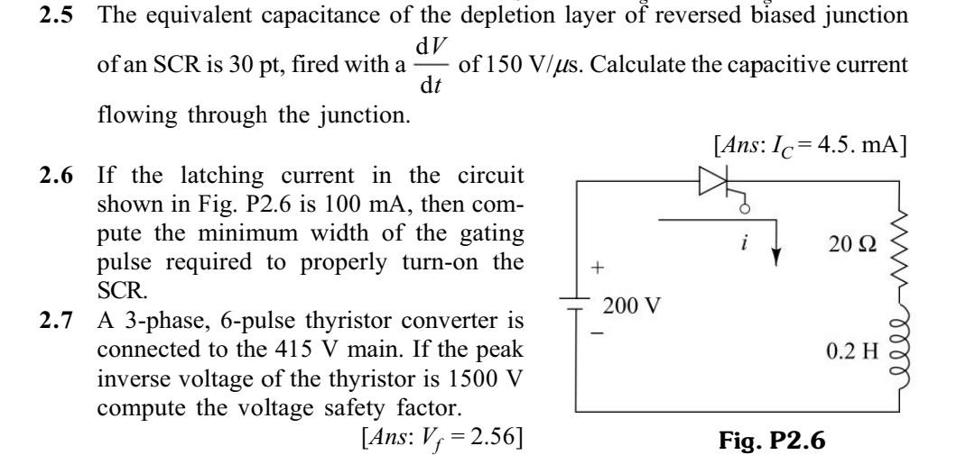 Solved 2.5 The equivalent capacitance of the depletion layer | Chegg.com