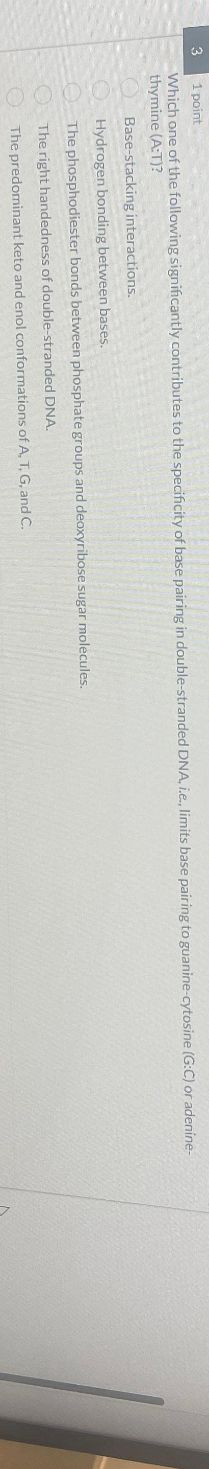 Solved 31 ﻿pointWhich one of the following significantly | Chegg.com